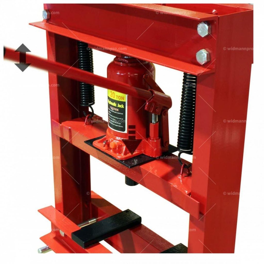 Presse d'atelier hydraulique, 20 Tonnes avec piston - AD Outillage